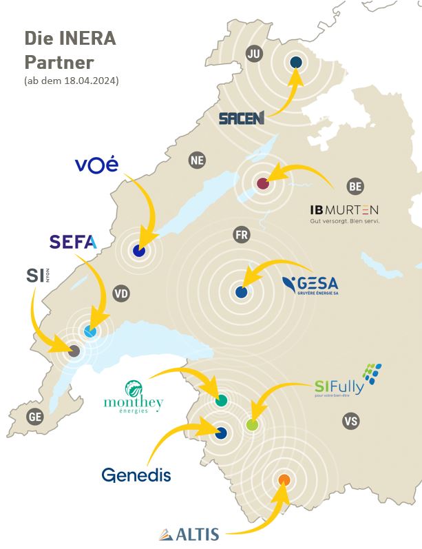 Unsere Aktionäre und Vertriebsgebiet - Die Gesellschaft - Über uns - INERA